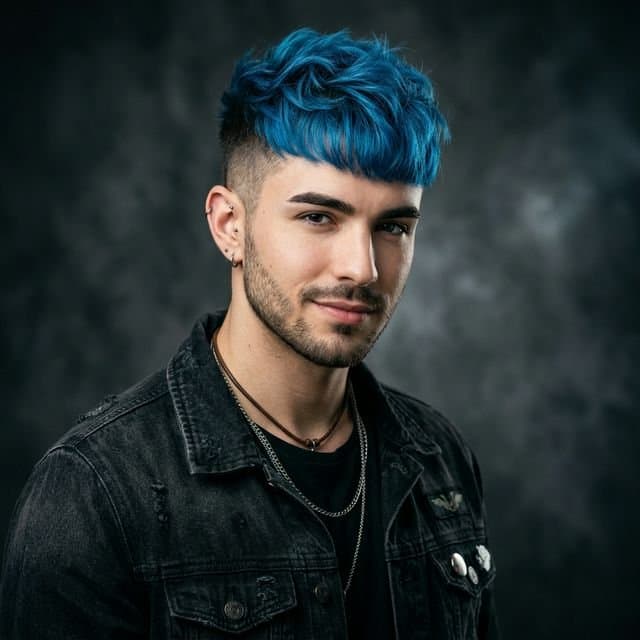 A Man’s Guide To Blue Hair: Dyes And Styles